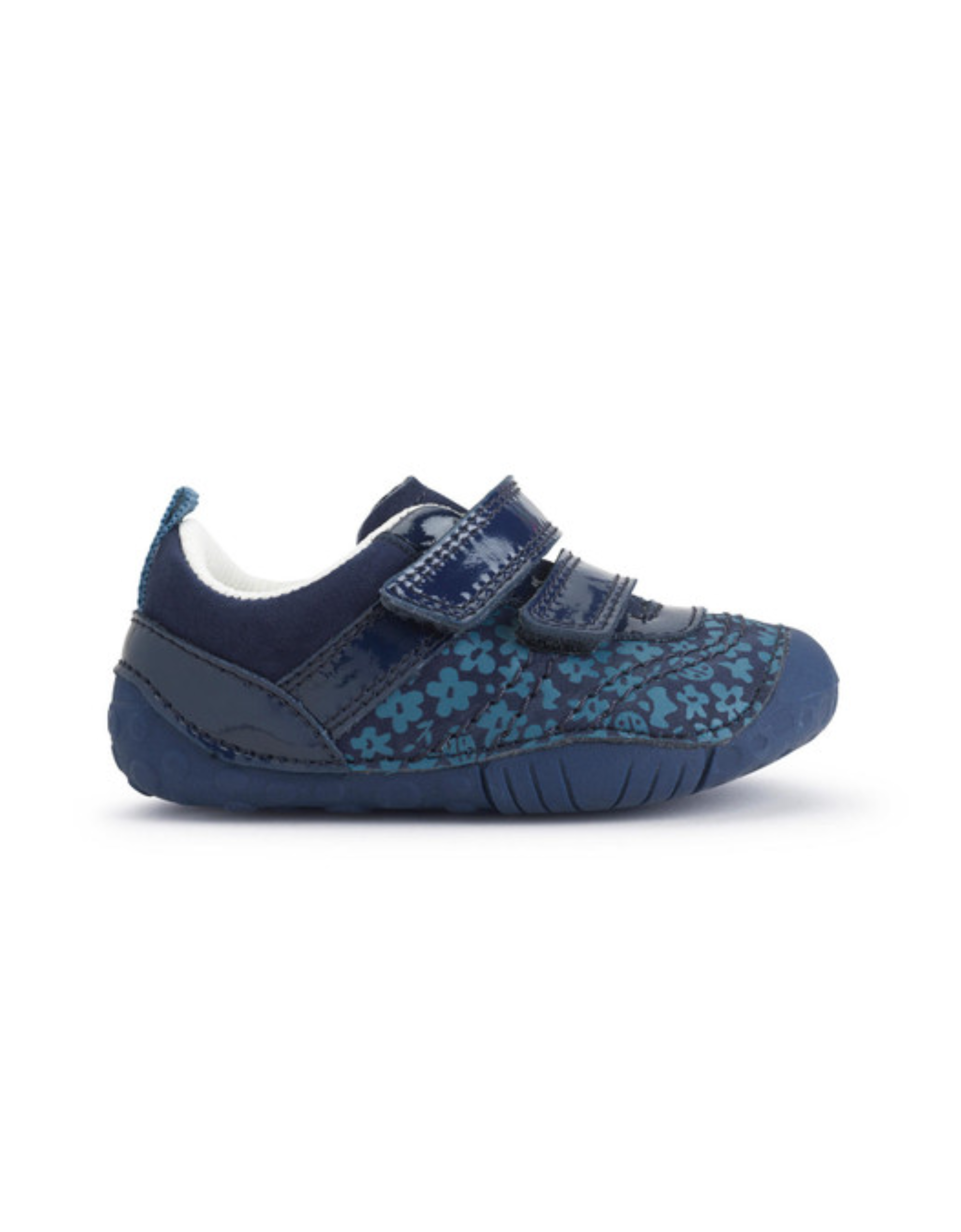 Startrite Little Smile French navy nubuck/patent riptape pre-walkers ...