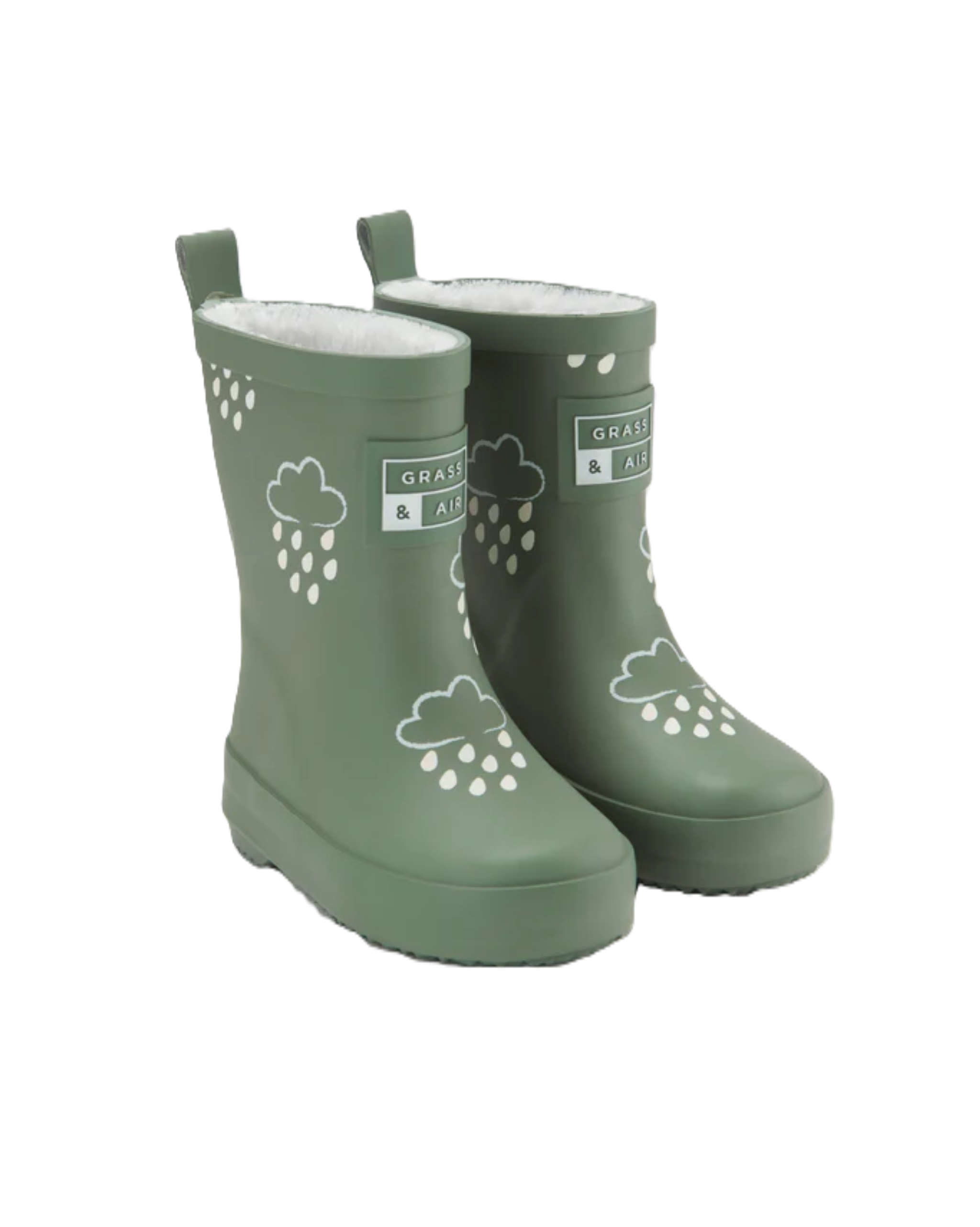 Grass & Air Kids Green Colour-changing Warm Lined Wellies – Billy Goat